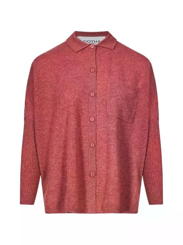 GOTHA Andrea Button-up Chest-pocket Sweater