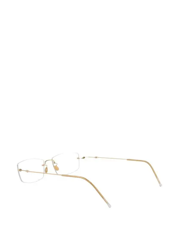 LINDBERG Spirit Diamond-embellished Rectangle-frame Glasses