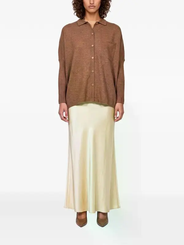 GOTHA Andrea Button-down Chest-pocket Sweater