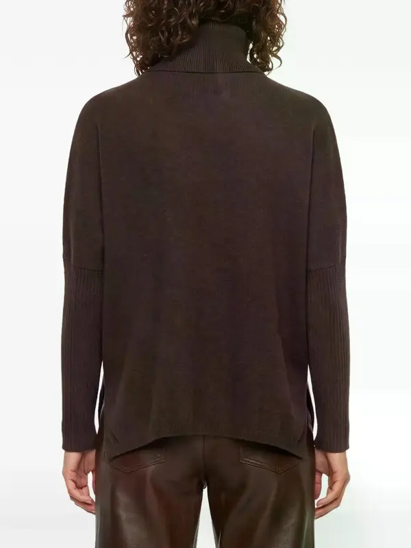 GOTHA Roll-neck Drop-shoulder Sweater