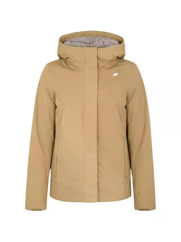 K-WAY Hooded Logo-patch Jacket