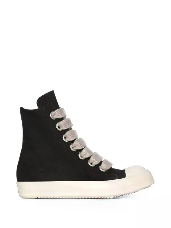 Rick Owens Jumbolace Cotton High-top Sneakers