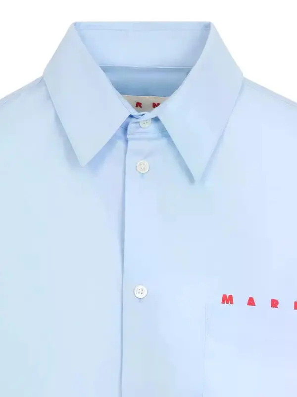 Marni Logo-print Pocket Shirt