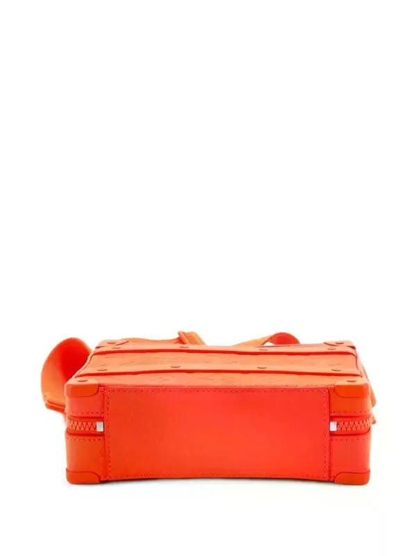 LOUIS VUITTON Handle Soft Trunk Bag Monogram Taurillon Leather Crossbody Bag - Orange