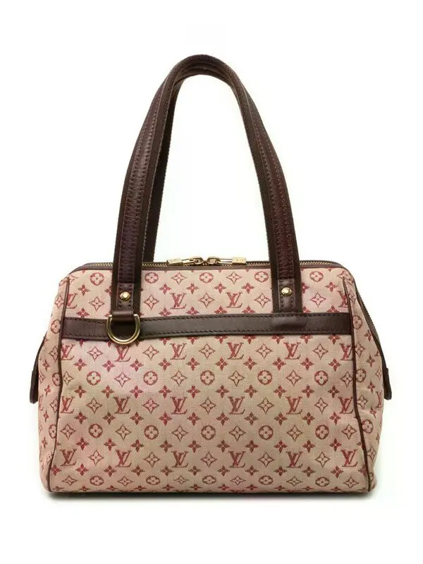 LOUIS VUITTON 2001 Monogram Mini Lin Josephine Pm Handbag - Red