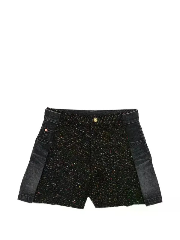 Sacai Nep Tweed-denim Shorts
