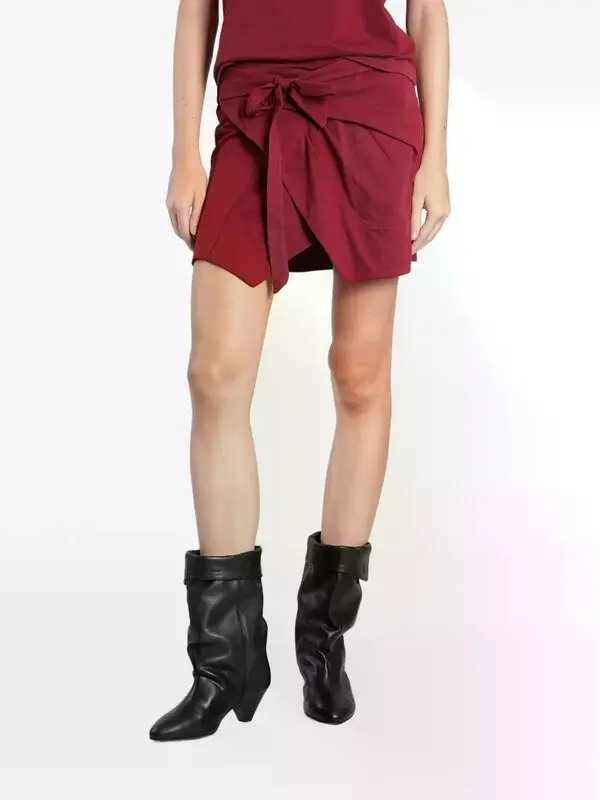 Isabel Marant Étoile Berenice Tie-waist Wrap Mini Skirt - Red
