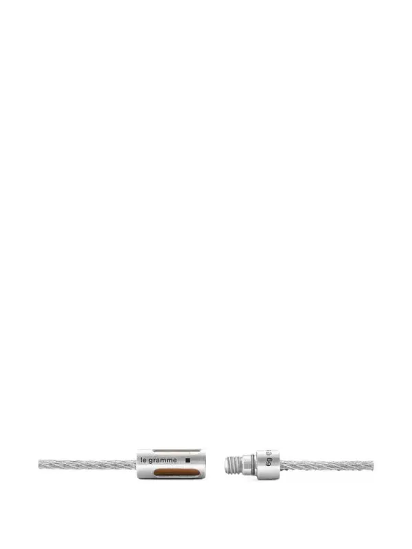 Le Gramme Punched Cable Bracelet