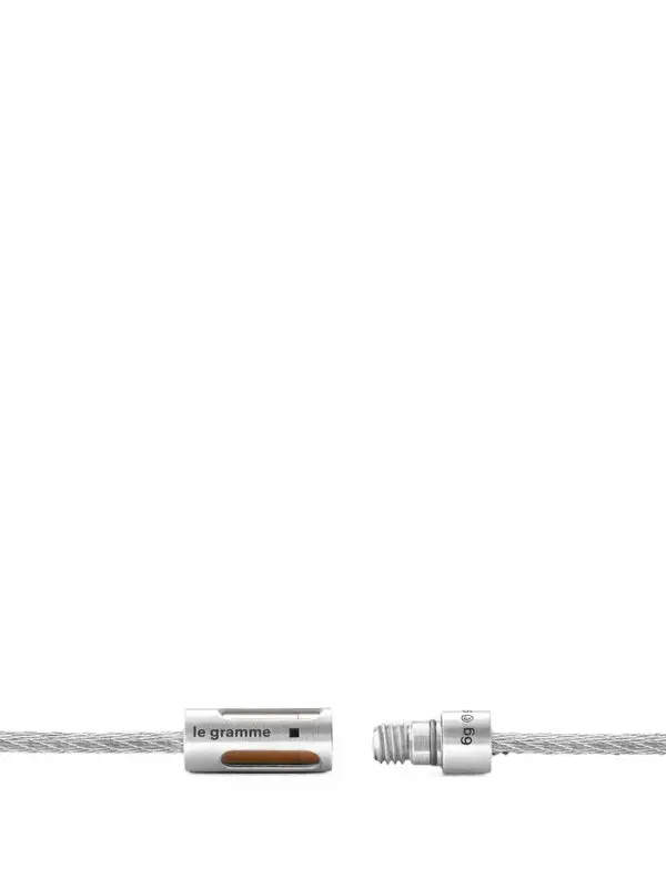 Le Gramme Punched Cable Bracelet