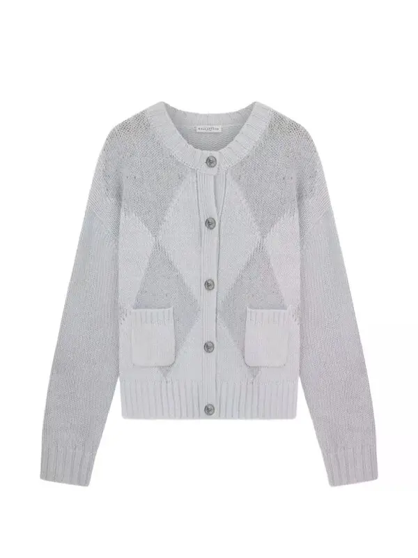 BALLANTYNE Argyle-knit Button-up Cardigan