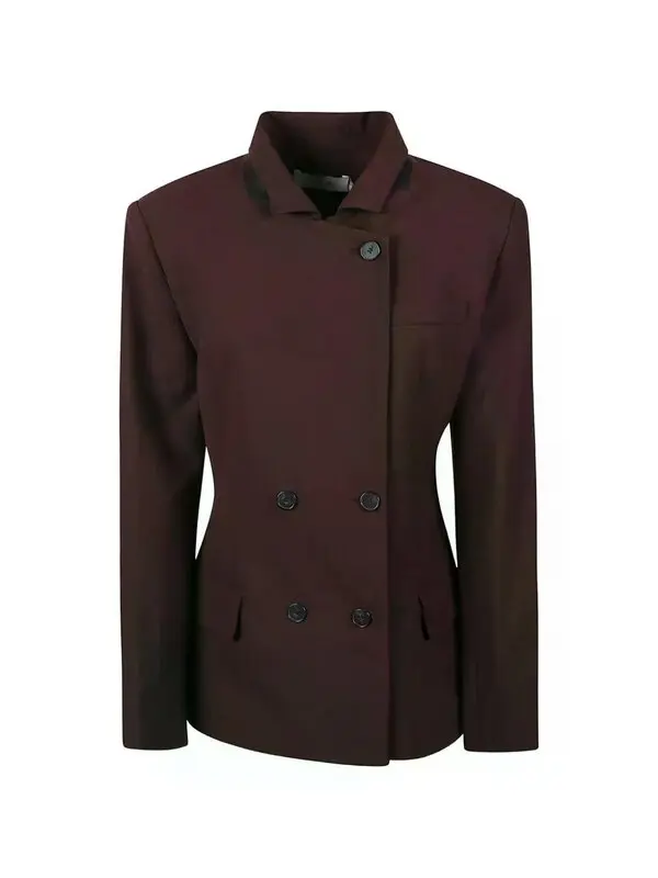 IRO PARIS Bluff Double-breasted Fitted Jacket - Red