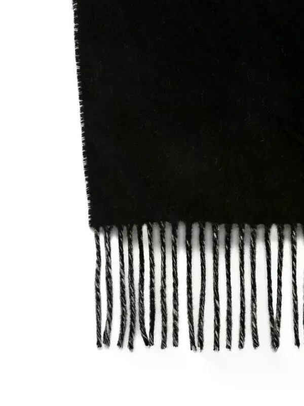 Jacquemus Logo-intarsia Fringed Scarf