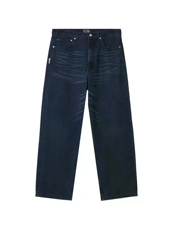 Izzue Whiskered Straight-leg Jeans