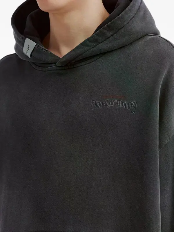 FIVE CM Graphic-print Distressed Hoodie