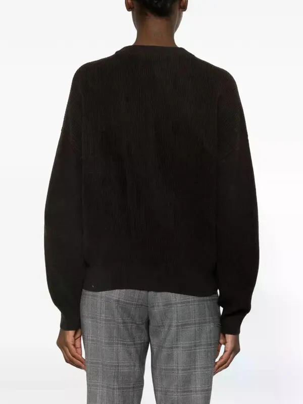 Peserico Ribbed-knit Embellished Sweater