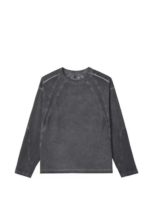 Izzue Acid-wash Panelled Sweatshirt