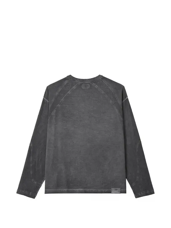 Izzue Acid-wash Panelled Sweatshirt