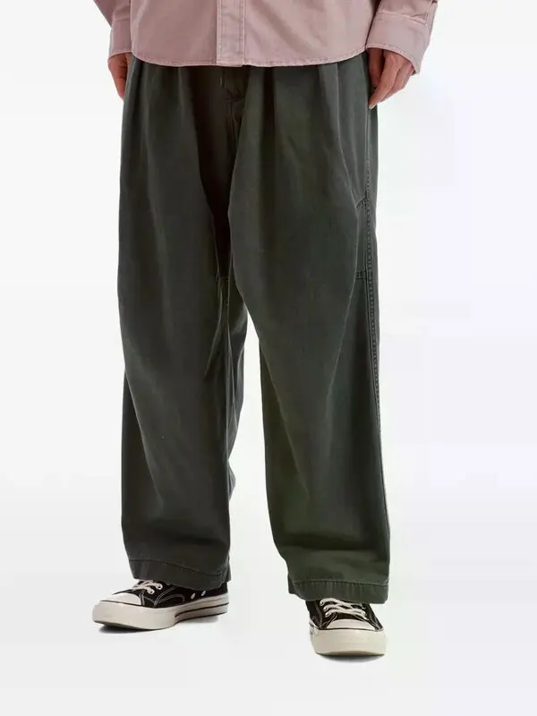 FINGERCROXX Pleated Elasticated-waist Trousers