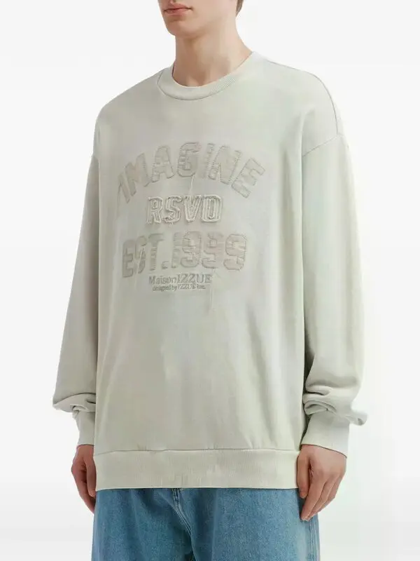 Izzue Logo-embroidered Sweatshirt - Neutrals