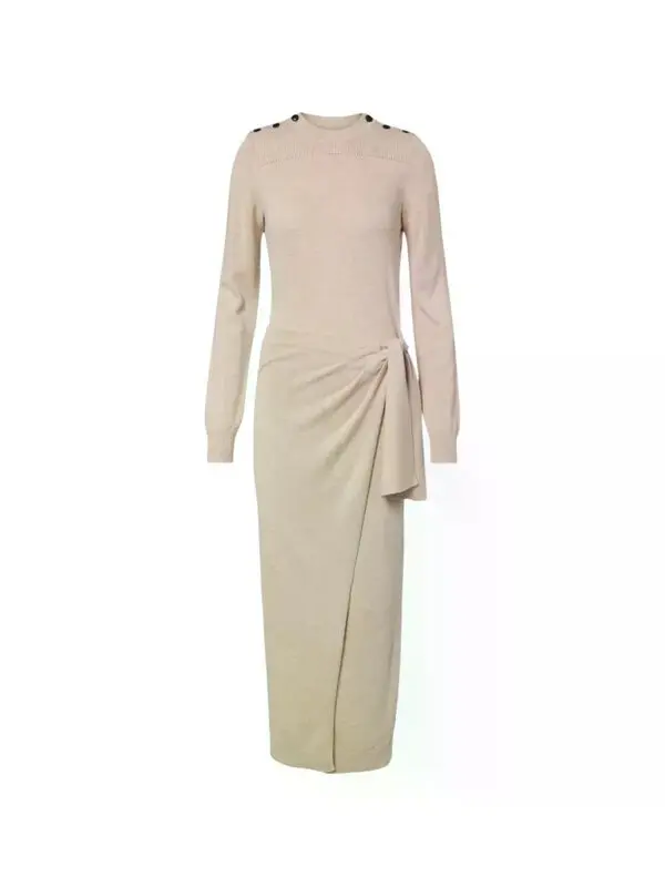 Isabel Marant Étoile Jozira Fine-knit Maxi Dress - Neutrals
