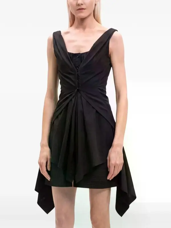 Alexander McQueen Asymmetric Layered Mini Dress