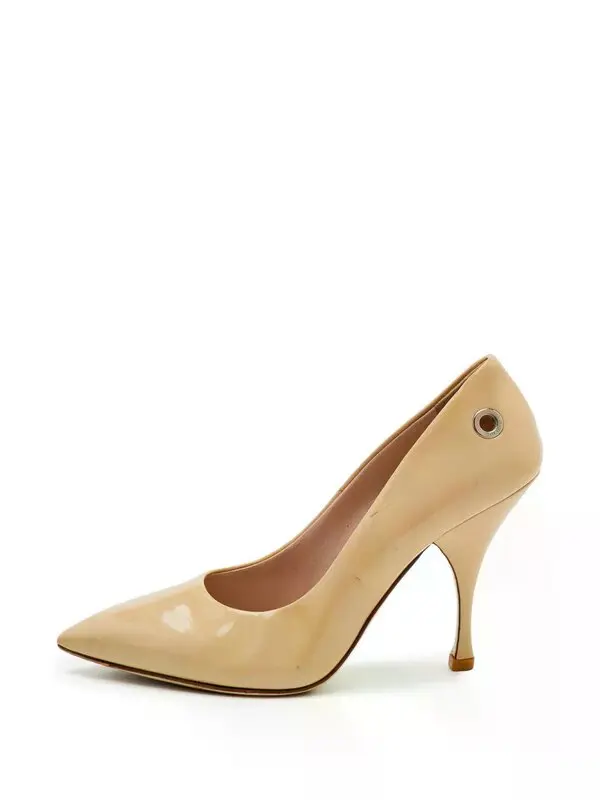 Miu Miu Pointed-toe Patent Leather Pumps