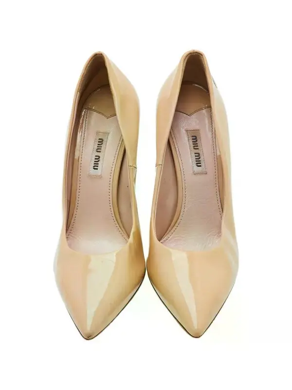 Miu Miu Pointed-toe Patent Leather Pumps