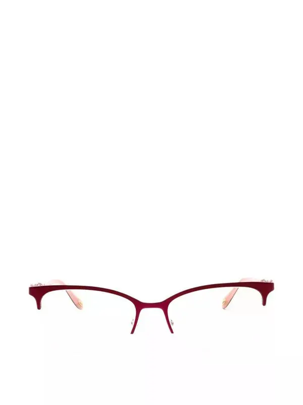 EMOZIONI Rectangle-frame Glasses - Red