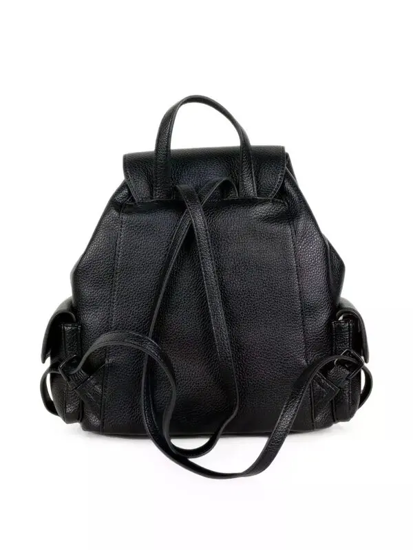 ERMANNO FIRENZE Grained-leather Flap-top Backpack