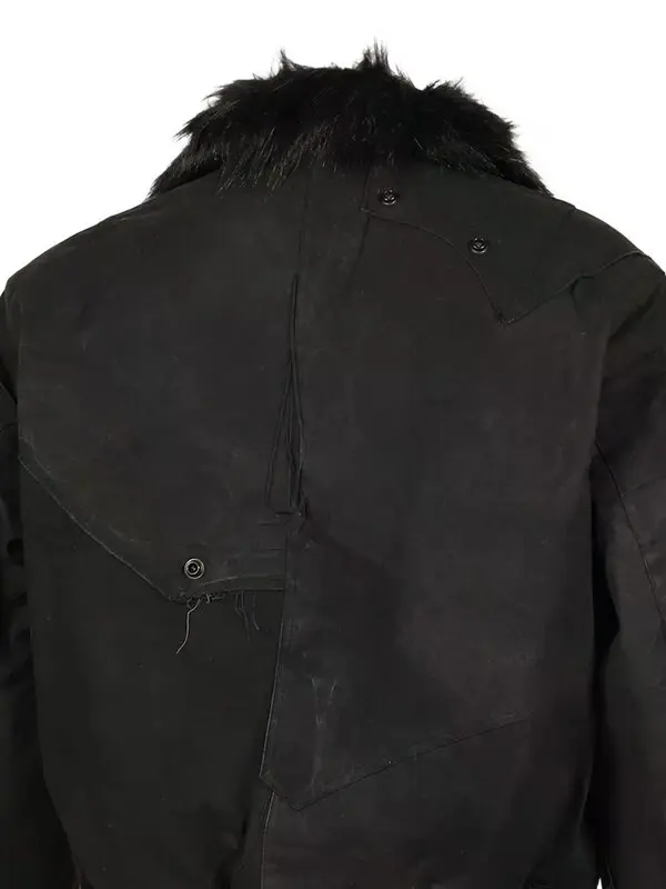 UNDER THE SIGN Faux-fur Patchwork Bomber Jacket