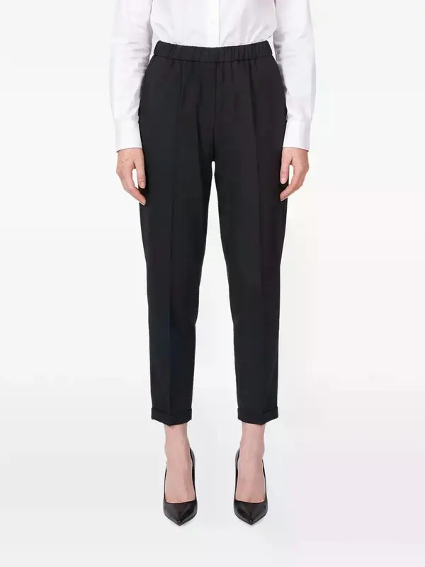Antonelli Firenze Rosalba Cigarette Elasticated-waistband Cropped Trousers