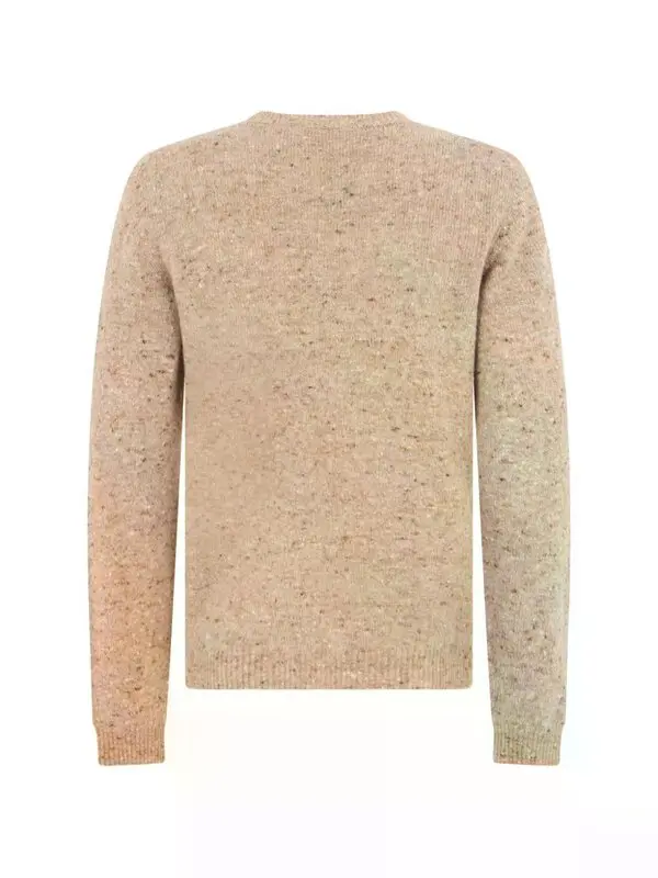 ROBERTO COLLINA Flecked-knit Crew-neck Sweater