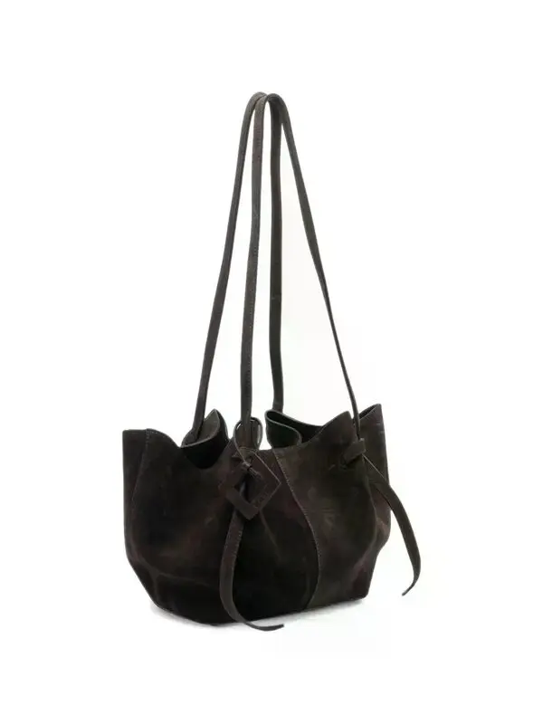 D.a.t.e. Suede Knotted-detail Shoulder Bag