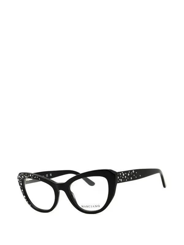 MARCIANO Crystal-embellished Cat-eye Glasses - Black