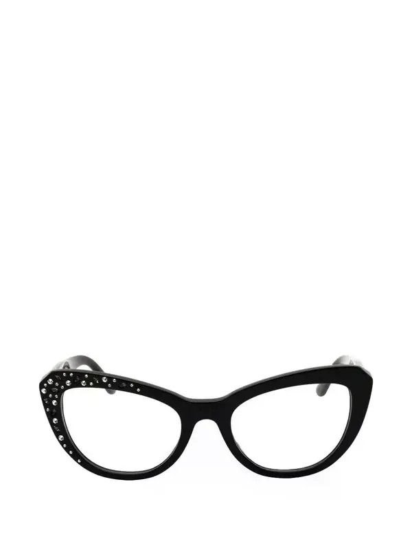 MARCIANO Crystal-embellished Cat-eye Glasses - Black