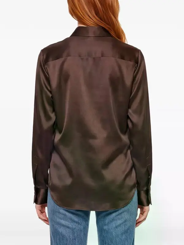 Antonelli Firenze Satin-finish Long-sleeve Shirt
