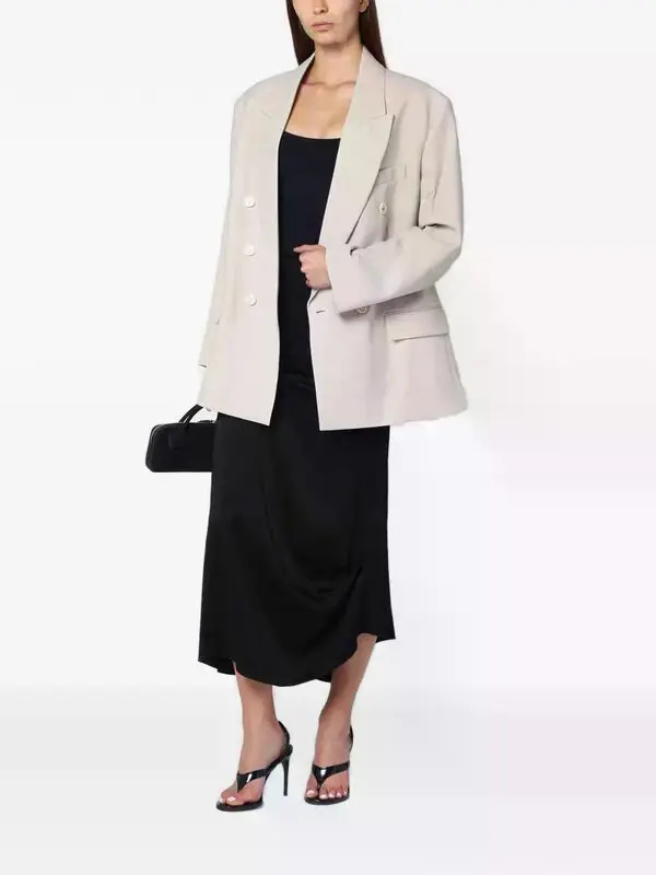 Victoria Beckham Double-breasted Peak-lapel Blazer