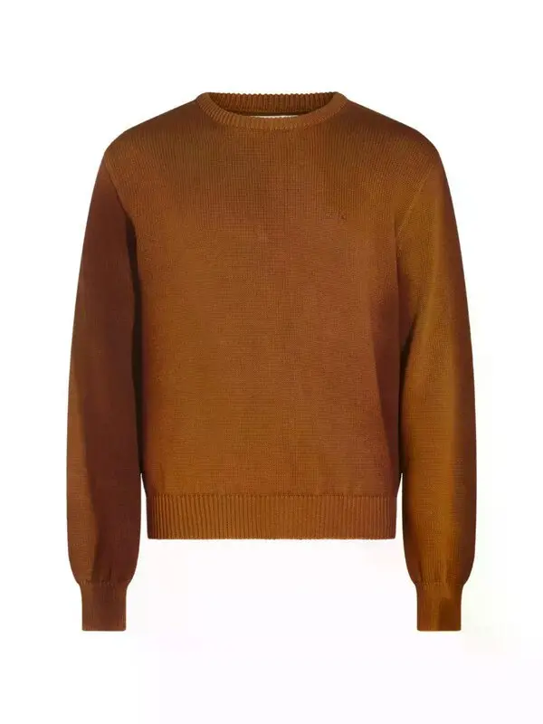 ARTE ANTWERP Logo-embroidered Ribbed-knit Sweater