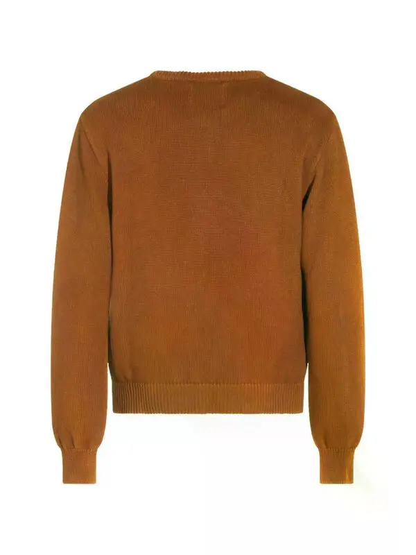 ARTE ANTWERP Logo-embroidered Ribbed-knit Sweater