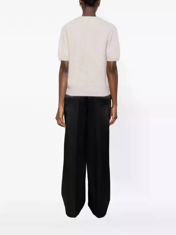 LISA YANG Lovisa Brushed V-neck Sweater