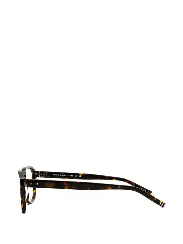 Tommy Hilfiger Tortoiseshell-effect Square-frame Glasses