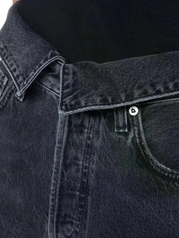 AGOLDE Echo Fold-over Straight-leg Jeans