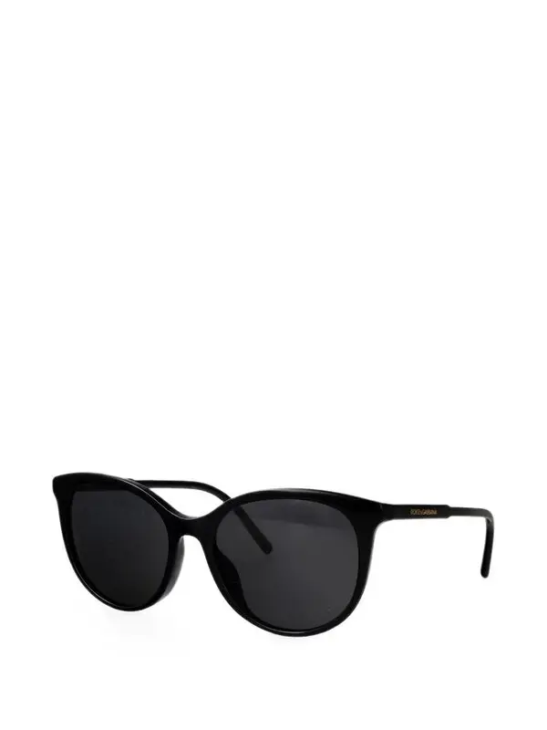 Dolce & Gabbana Logo-print Round-frame Sunglasses
