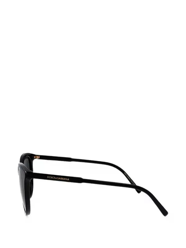 Dolce & Gabbana Logo-print Round-frame Sunglasses