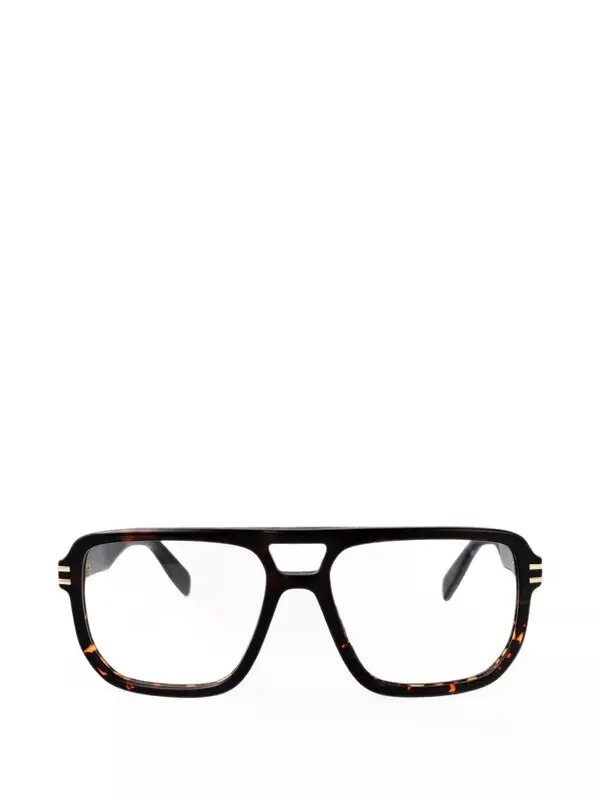 Marc Jacobs Tortoiseshell-effect Pilot-frame Glasses - Brown