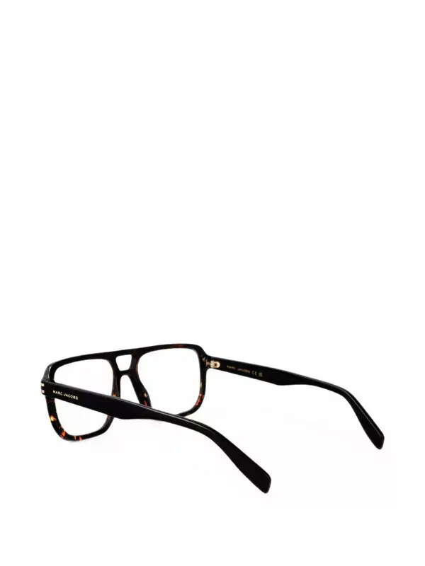 Marc Jacobs Tortoiseshell-effect Pilot-frame Glasses - Brown