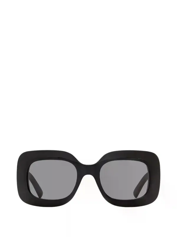 Gucci Gg Rectangular-frame Sunglasses - Black