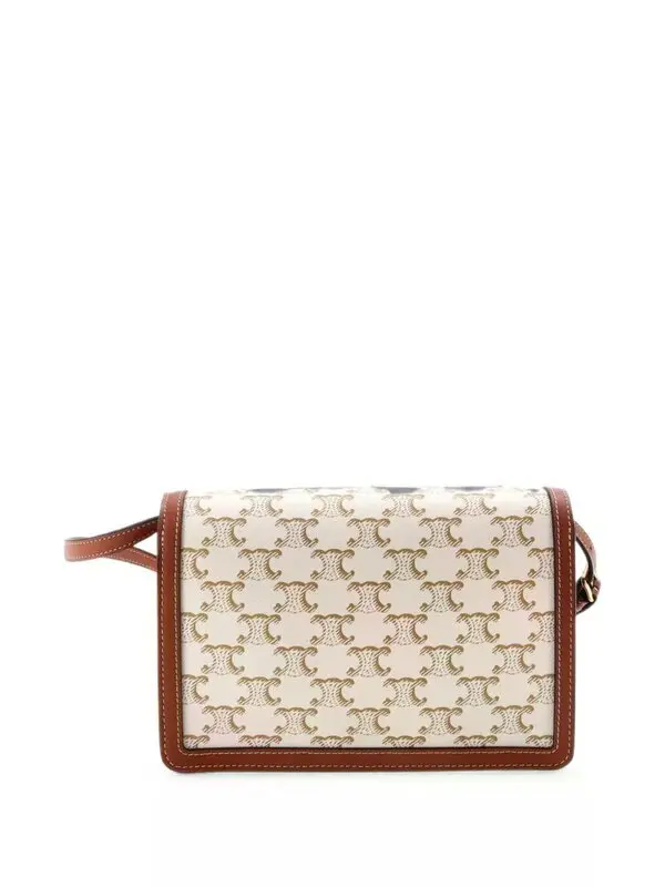 Celine Enveloppe Wallet On Strap Triomphe Coated Canvas Crossbody Bag