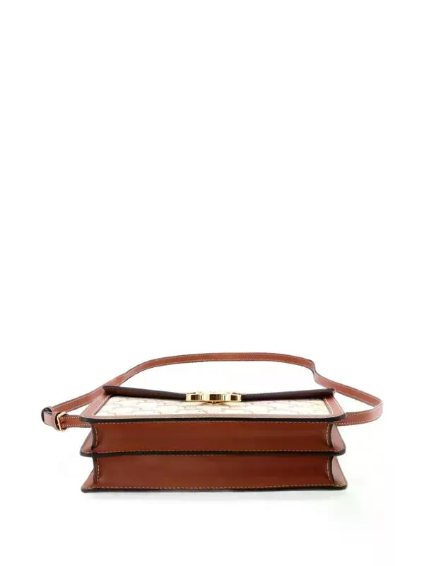 Celine Enveloppe Wallet On Strap Triomphe Coated Canvas Crossbody Bag