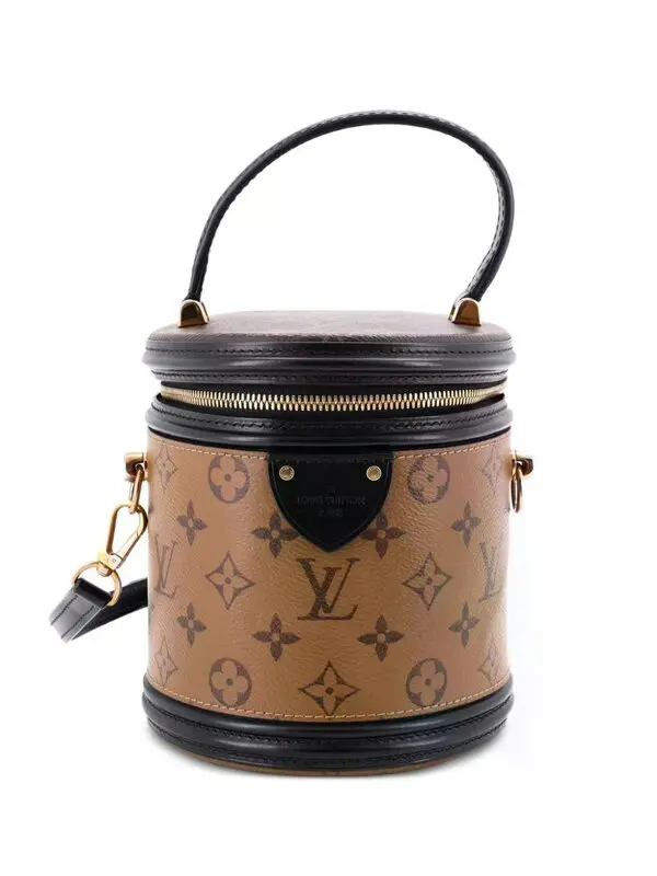 LOUIS VUITTON Cannes Handbag Reverse Monogram Canvas Satchel